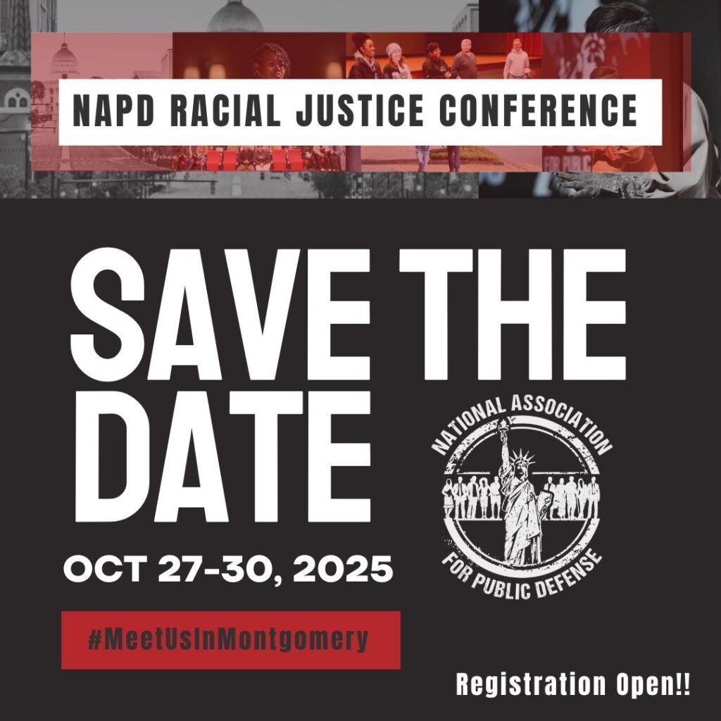 Racial Justice Conference 2025 - National Association for Public Defense