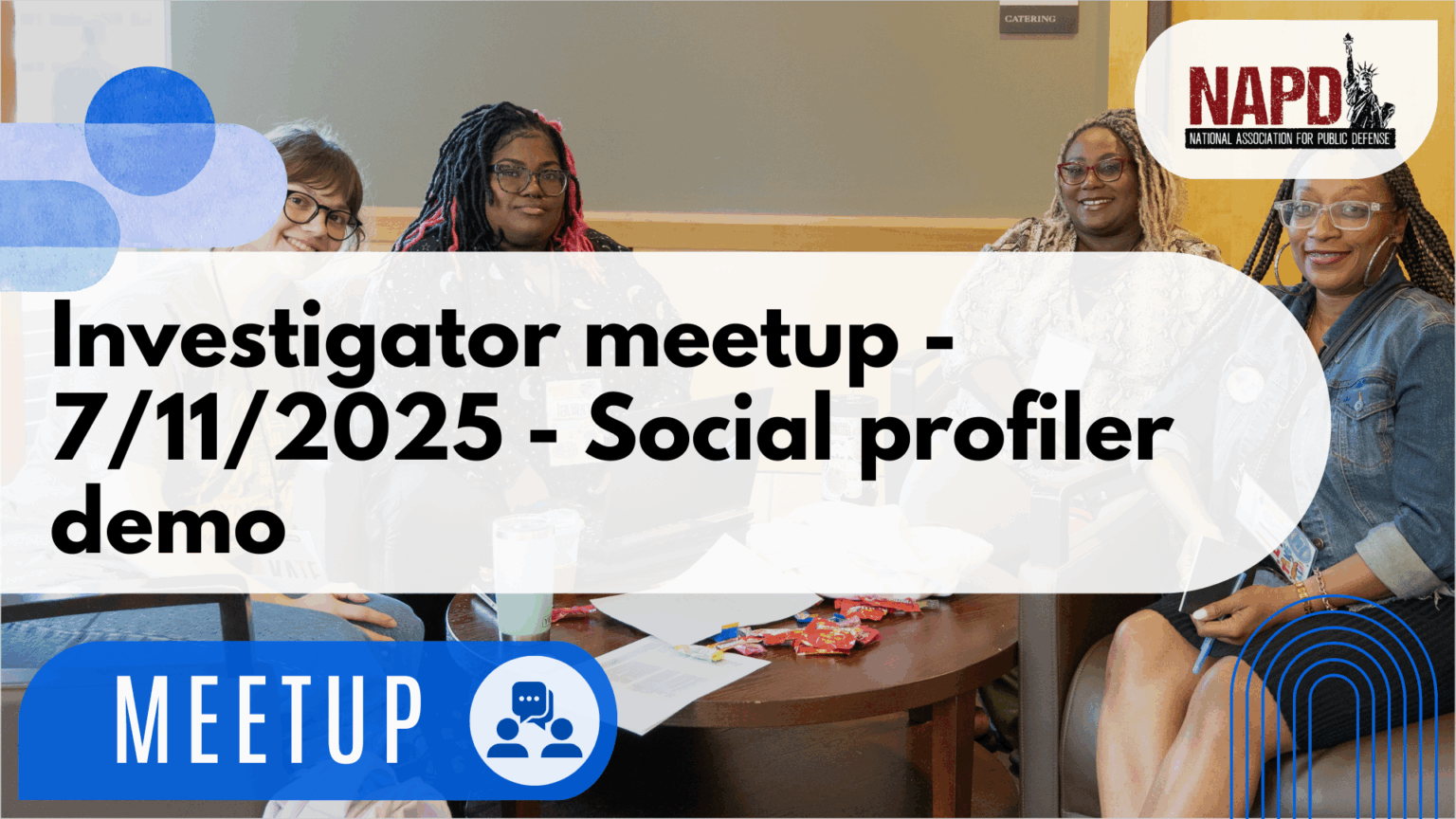 Investigator meetup - Social profiler demo - National Association for ...